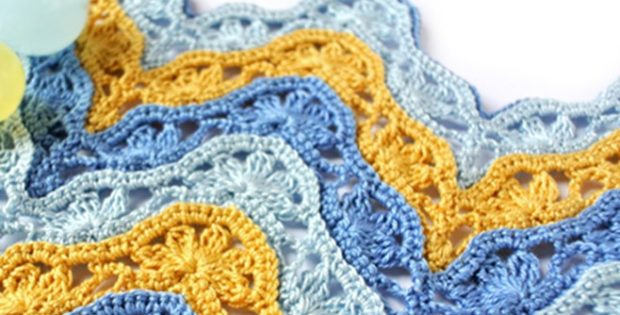 A Simple Guide on How to Crochet Zig Zag Multi Color Crocheted Zigzag ...