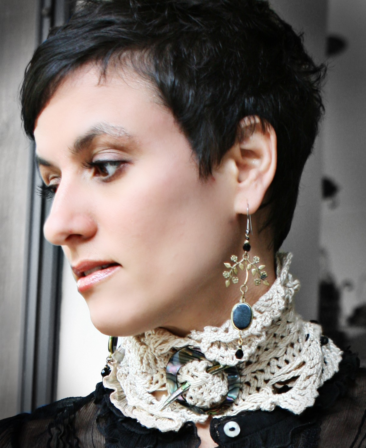 Crochet Cuffs Free Pattern Hairpin Lace Neck Cuff Pattern Scarf ...