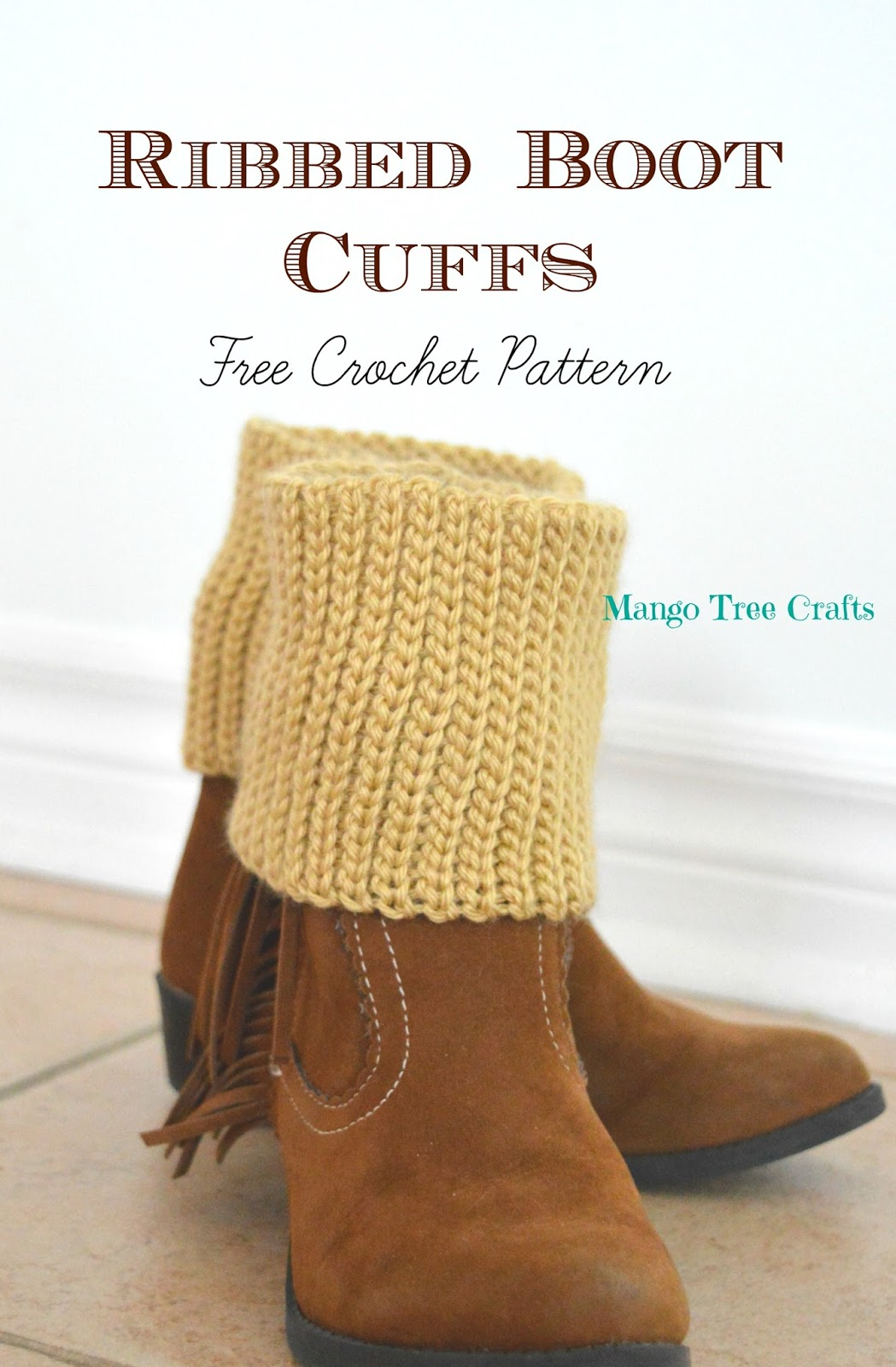 Crochet Cuffs Free Pattern Ribbed Boot Cuffs Free Crochet Pattern ...