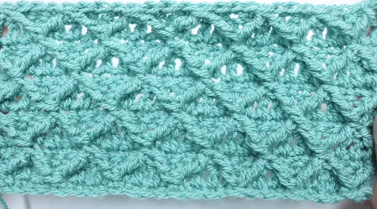 Crochet Diamond Pattern Crochet Diamond Stitch Pattern Tutorial Video ...