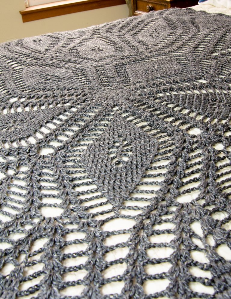 Crochet Diamond Pattern Diamond Mandala Afghan And Shawl Crochet ...