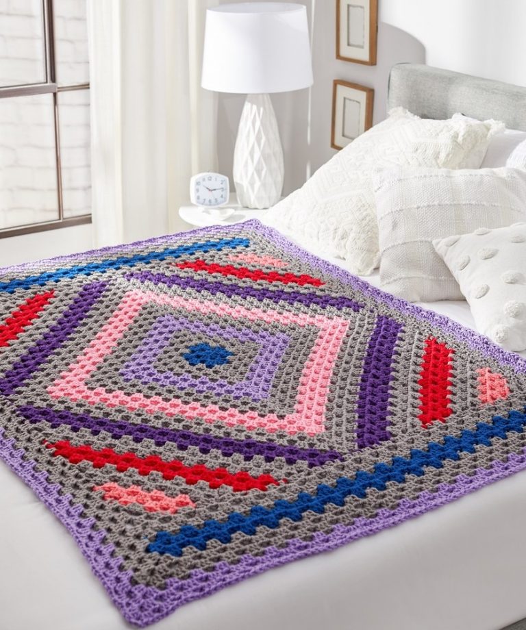 25+ Easy Diamond Crochet Pattern - mycrochetes.com