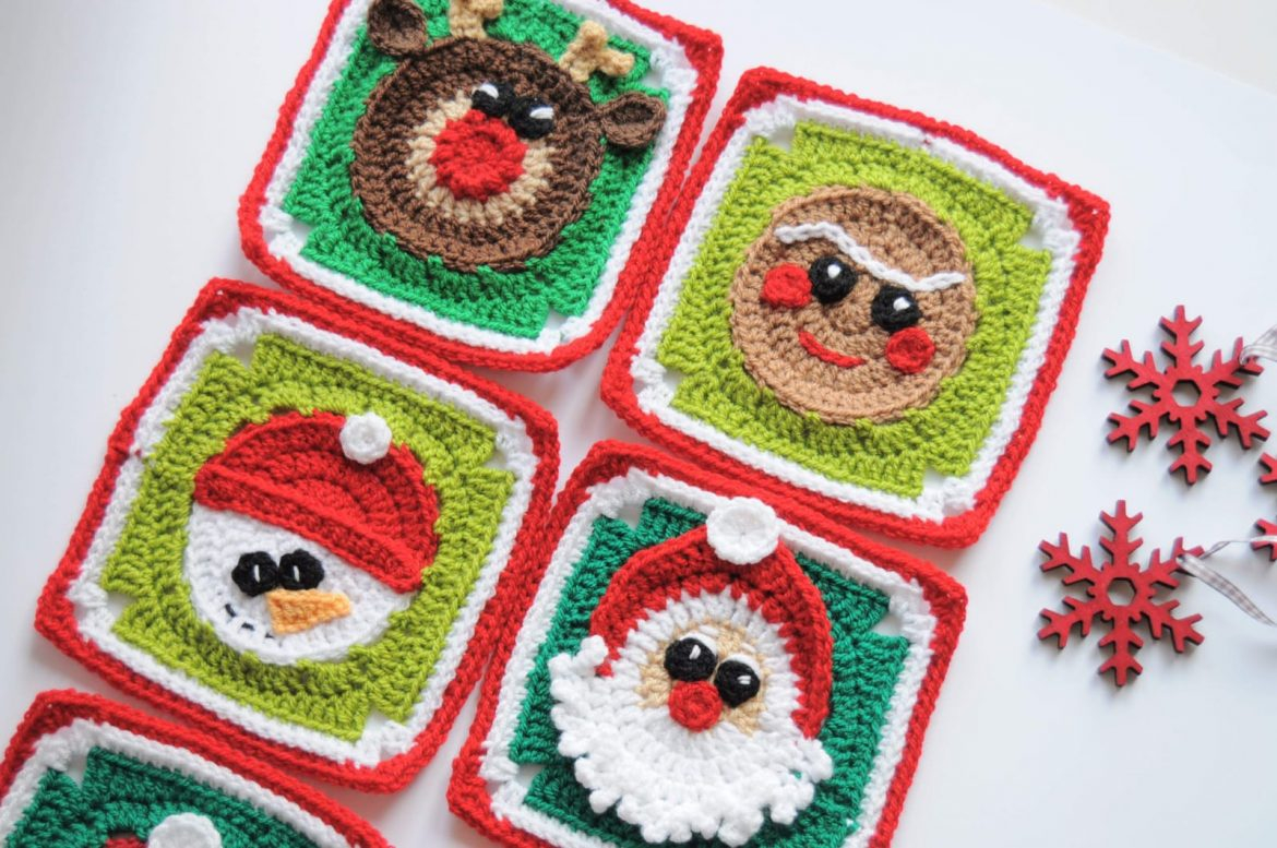 Easy Ways to Join Crochet Squares Together Granny Squares Christmas ...