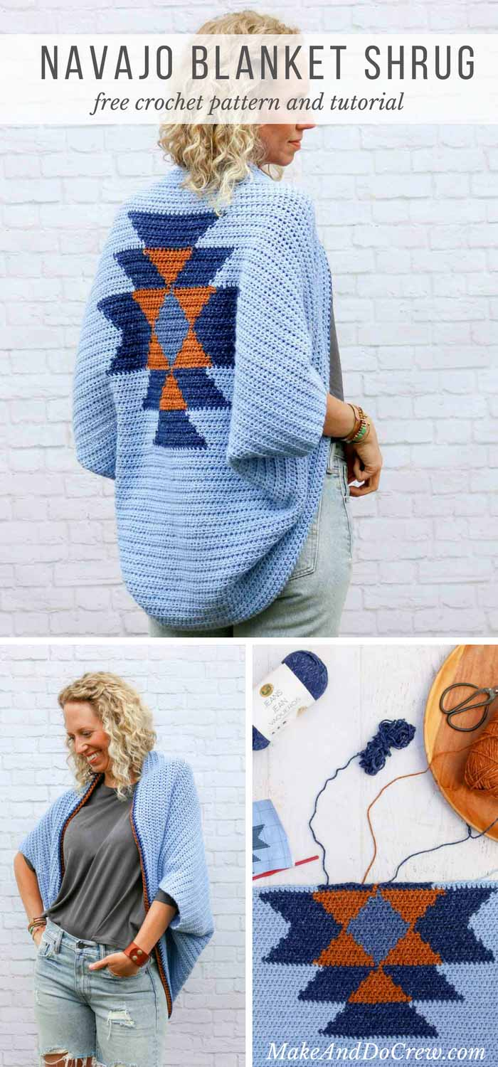 Navajo Crochet Pattern Free Crochet Shrug Pattern Navajo Make Do Crew ...
